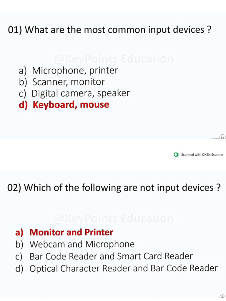 Input Output Devices | PDF