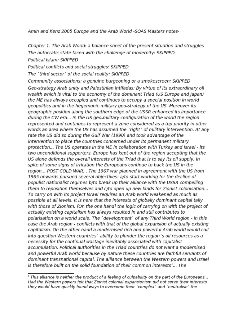 Arab World Geopolitics and US Strategy | PDF | Hegemony | Capitalism