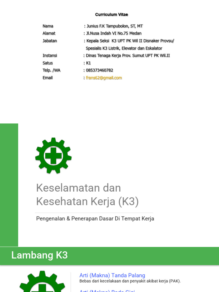 Dasar-Dasar Keselamatan Dan Kesehatan Kerja (K3) | PDF