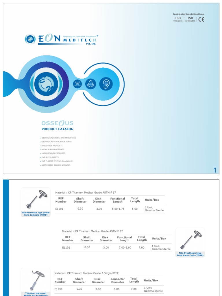 Eon Meditech Product Catalogue 1 | PDF | Catheter