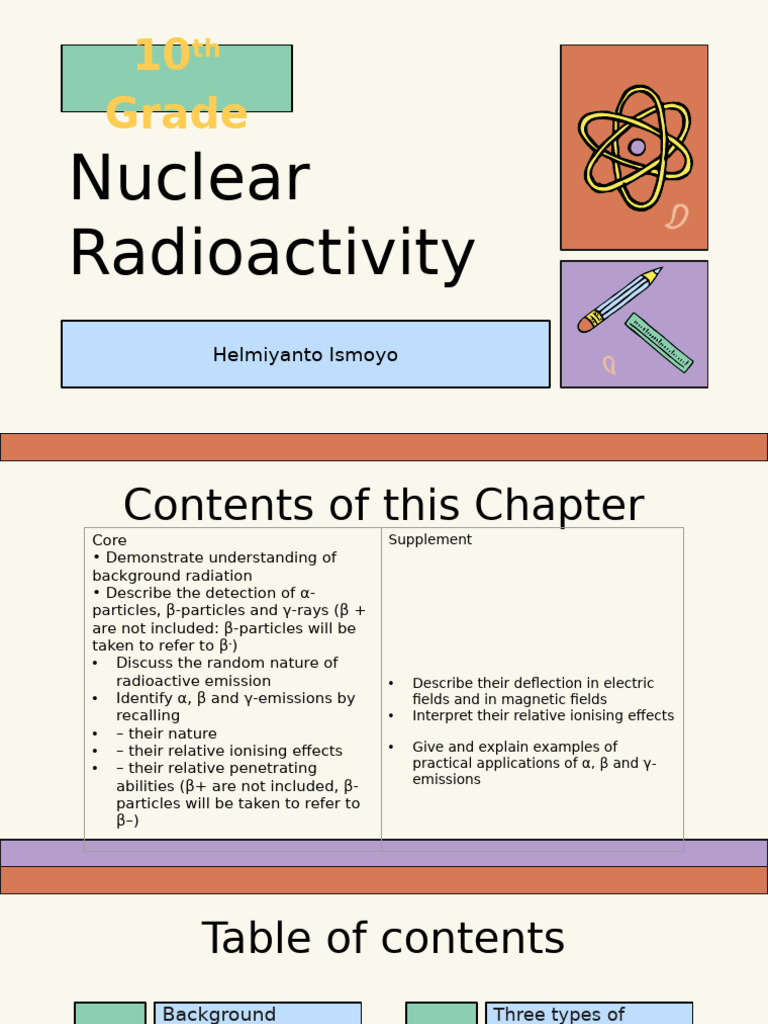 Physics 30 - Radioactivity | PDF | Radiation | Ionizing Radiation
