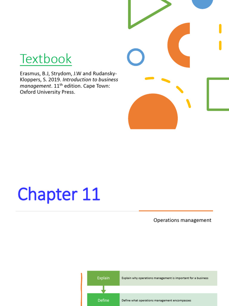 Learning Unit 1 - Operations Management | PDF | Operations Management ...