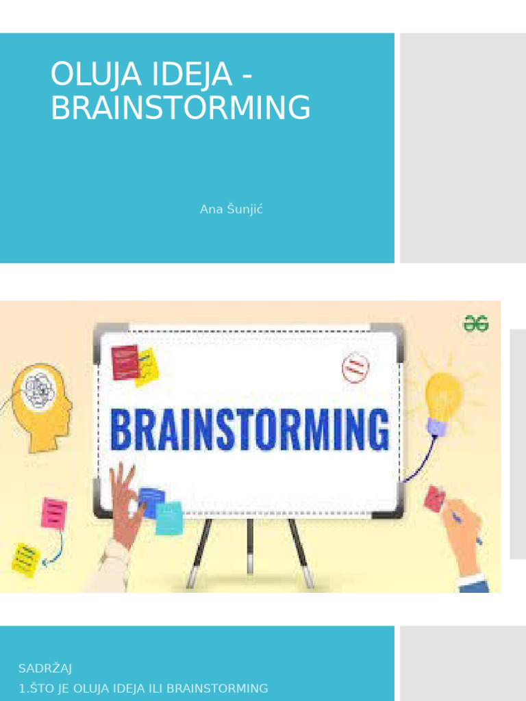 Oluja Ideja - Brainstorming | PDF