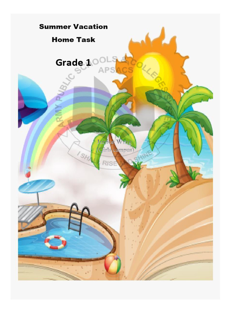 Summer Vacation Task Grade 1 (2025) | PDF | Dentist