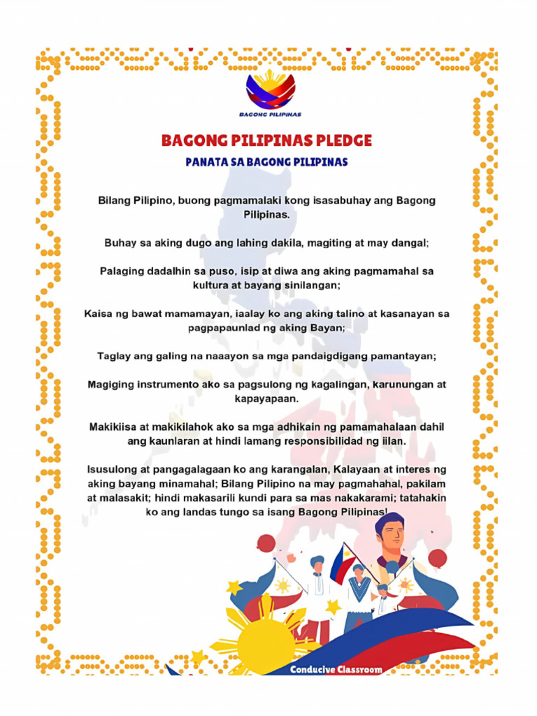 Bagong Pilipinas Pledge | PDF
