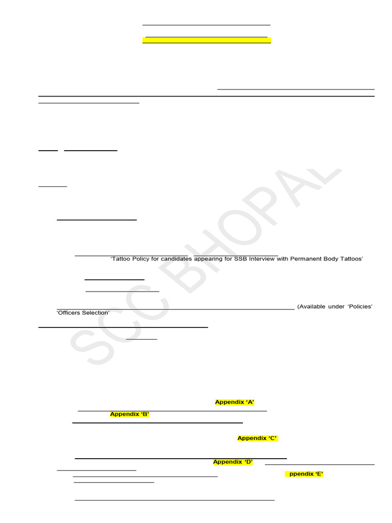 SSB Interview Call Letter - Bhopal | PDF | Identity Document | Banks