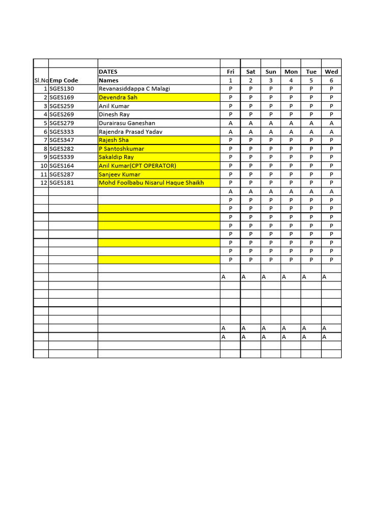 Attendance March 2024 | PDF