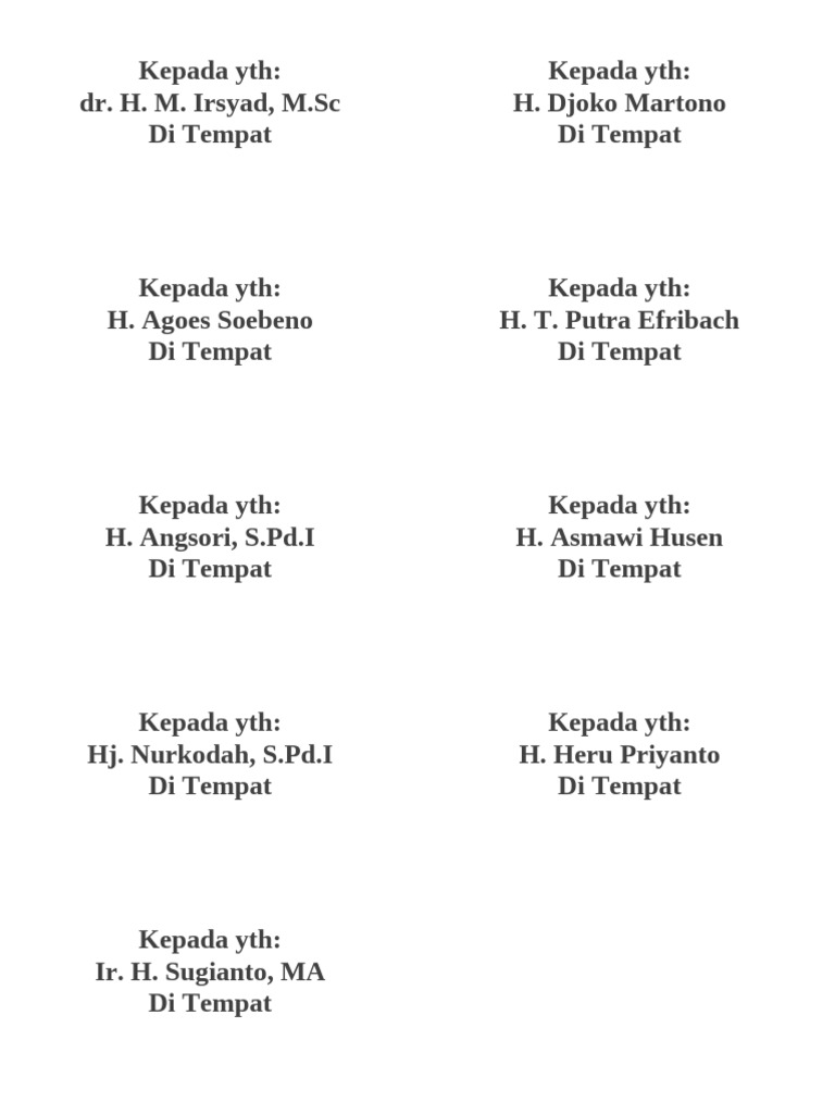 Label Wisuda | PDF