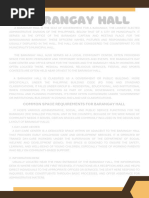 Barangay Hall Design and Space Guidelines | PDF | Health Care | Patient