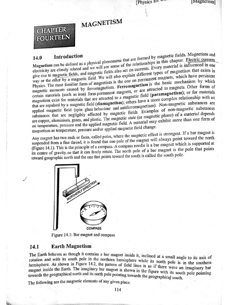 Magnetic Field Unilag Textbook | PDF