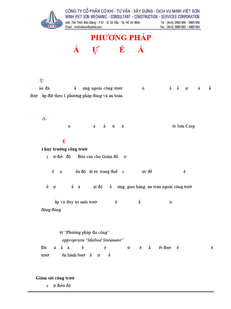 Gbi - Erection Method Statment. | PDF