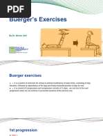 Buerger-Allen Exercise Guide | PDF | Human Leg | Anatomical Terms Of Motion