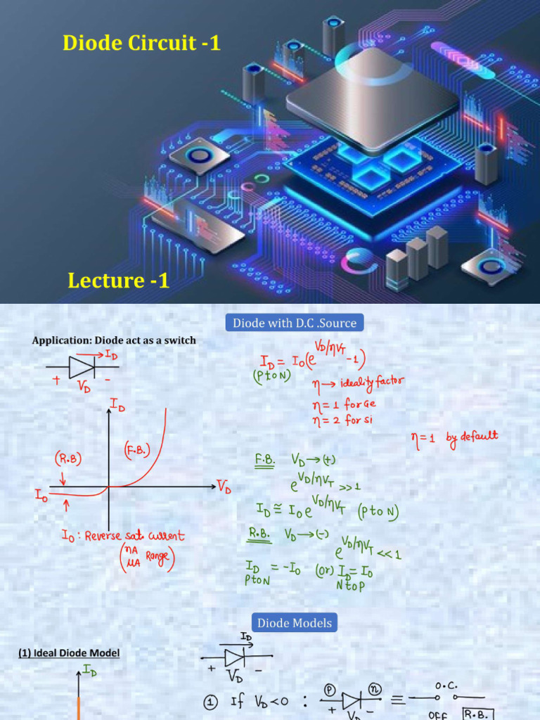 Lecture-01 - Diode Circuit 1 | PDF