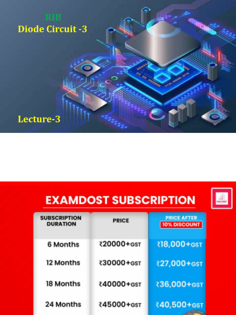 Lecture-03 - Diode Circuit 3 | PDF