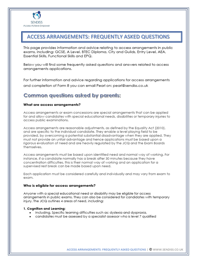 14 - Frequently Asked Questions | PDF | Attention Deficit Hyperactivity ...