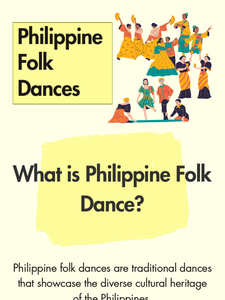 Philippine Folk Dances Presentation in Illustrated Light Yellow ...