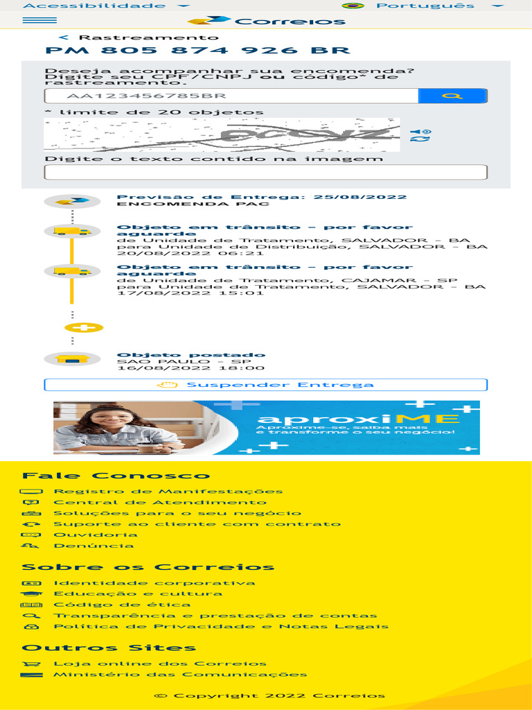 Rastreamento Como Verificar Nos Correios | PDF