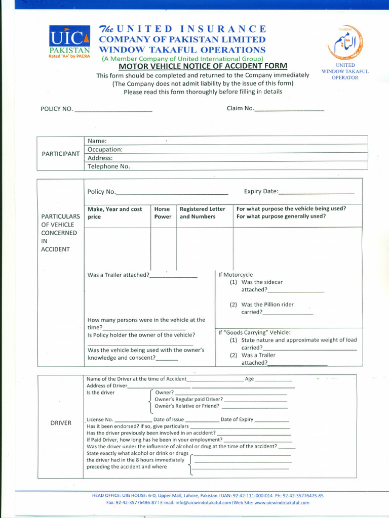 Claim Form (Window) | PDF