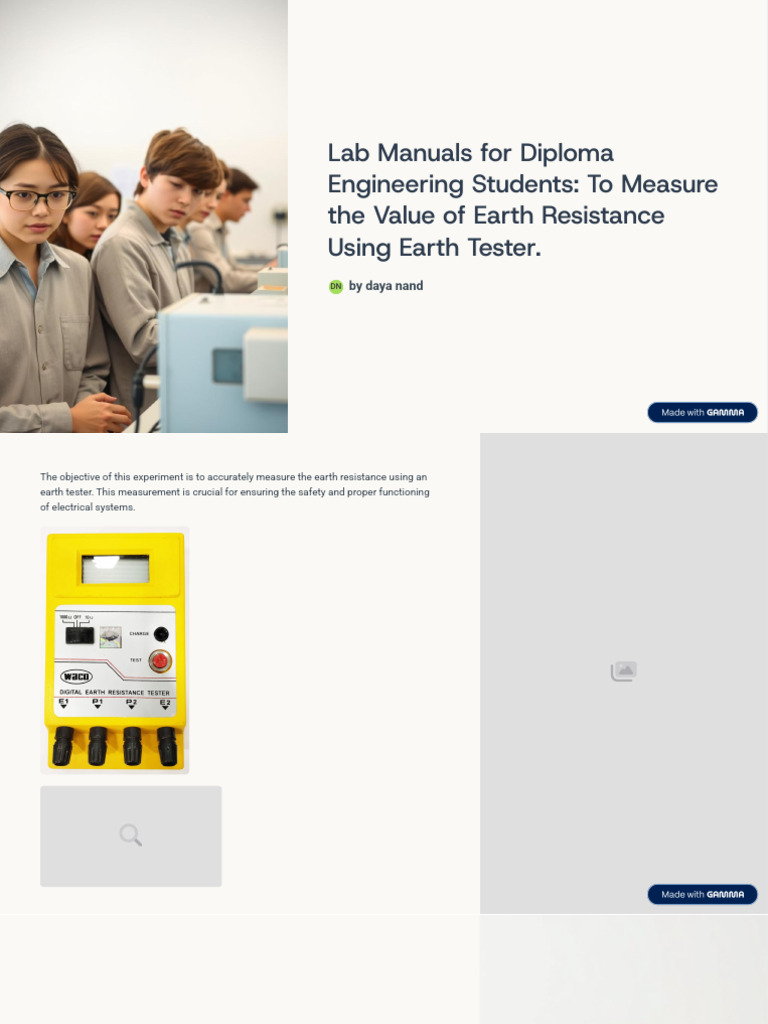 Experiment 2 Earth Tester | PDF | Safety | Measurement