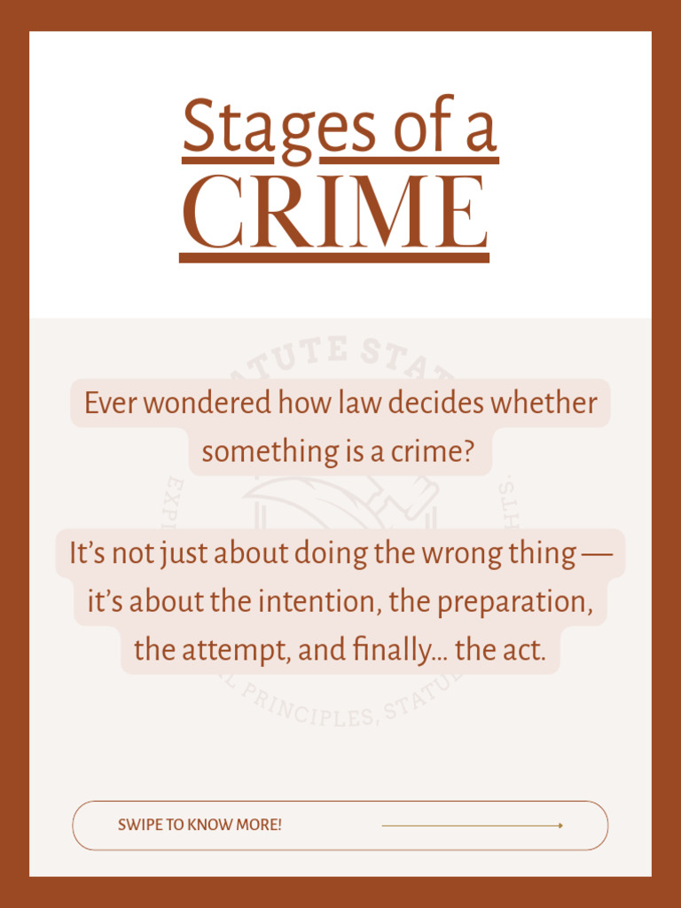 Stages of Crime PDF | PDF