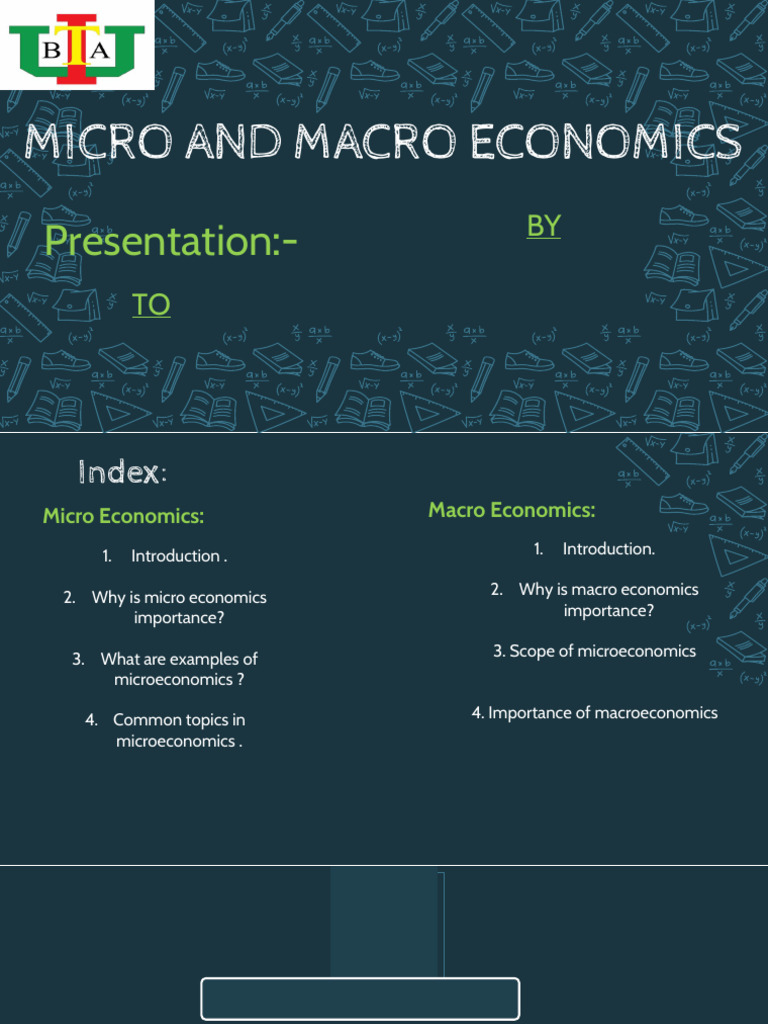 Micro and Macro Economics Overview | PDF | Microeconomics | Economics