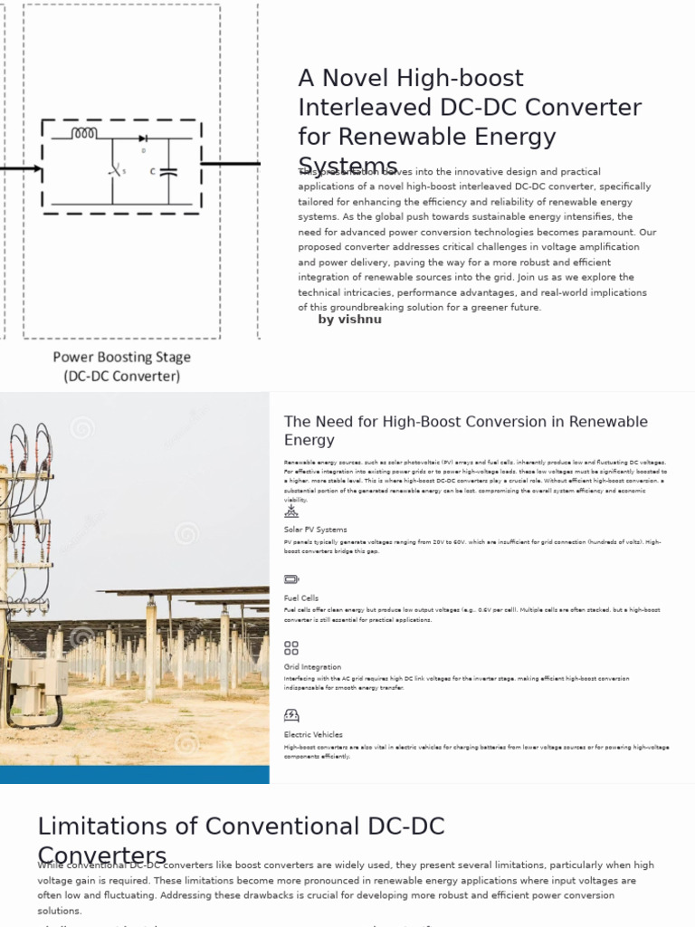 A Novel High Boost Interleaved DC DC Converter For Renewable Energy ...
