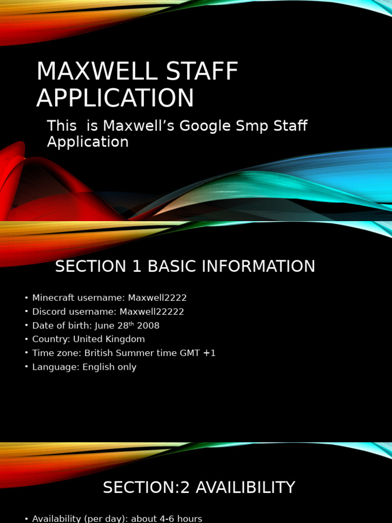 Staff Application Template | PDF