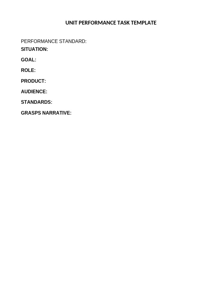 Filipino - S4 - TEMPLATE - Performance Task Template | PDF