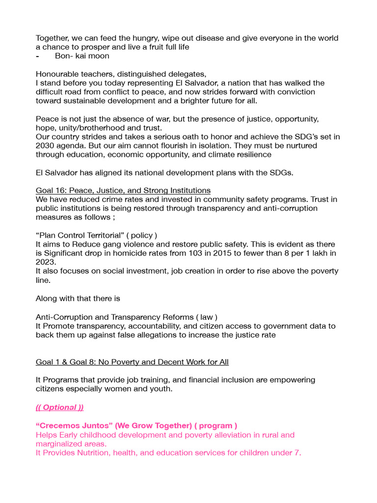 Sample of Mun Club Work (Unedited) | PDF | Literacy | Agriculture