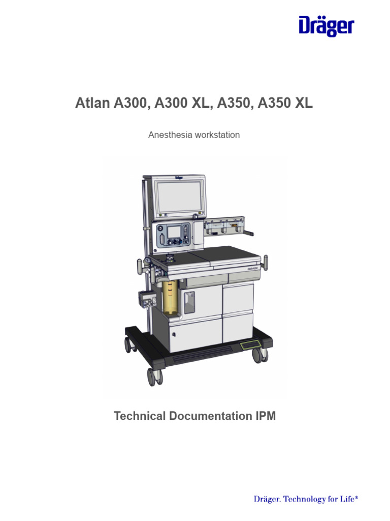Atlan A350 Anesthesia Machine Guide | PDF | Power Supply | Backlight