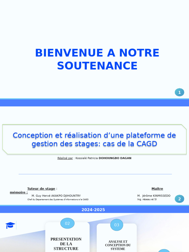 Plateforme de gestion des stages CAGD | PDF | Langage de Modélisation ...