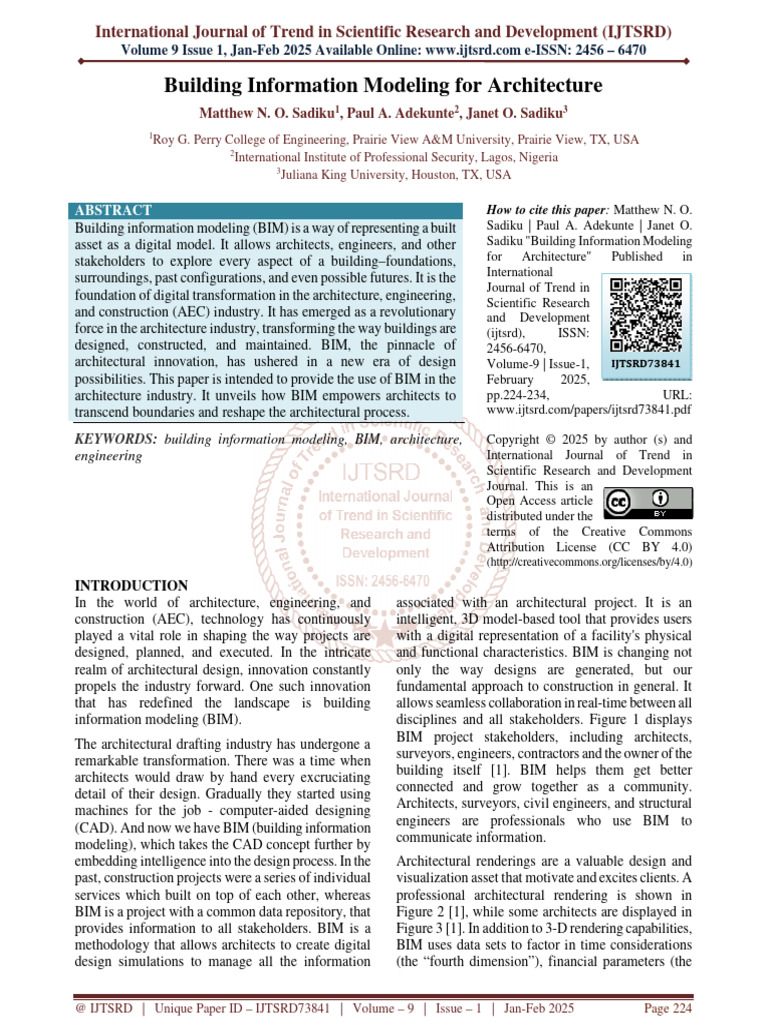 Building Information Modeling For Architecture | PDF | Building Information Modeling | 3 D ...