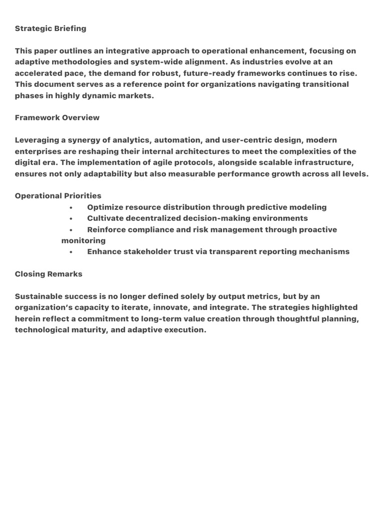 Strategic Briefing | PDF