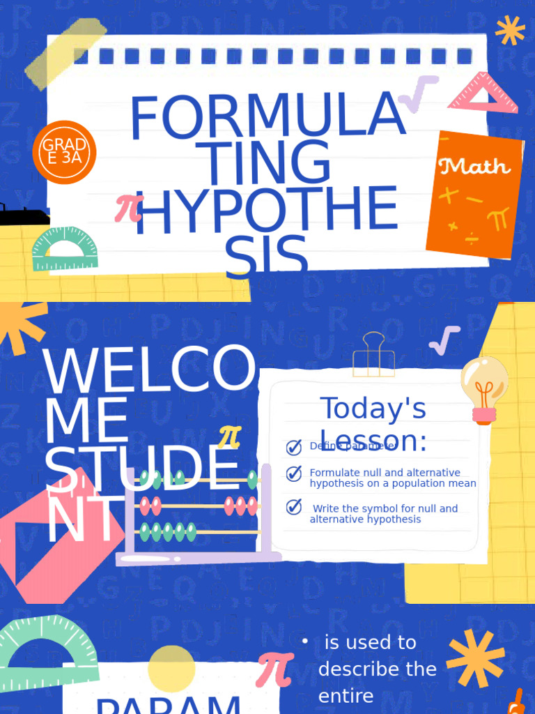Formulating Hypothesis | PDF | Hypothesis | Null Hypothesis