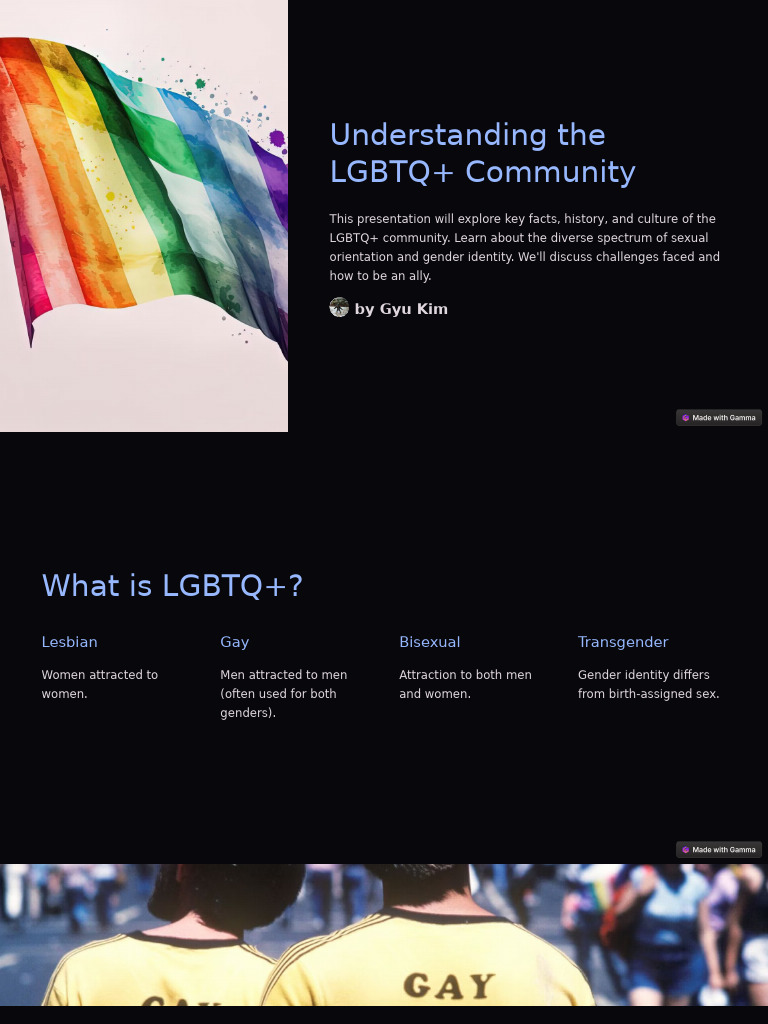 Understanding The LGBTQ Community 2 | PDF | Homosexuality | Sexual ...