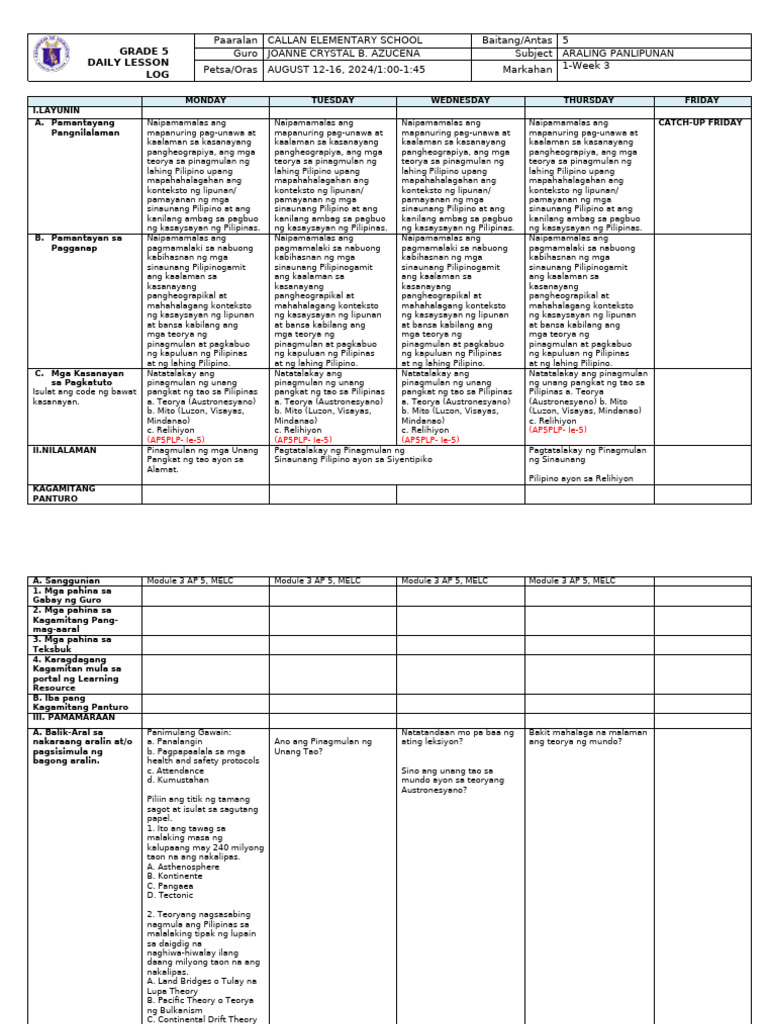 DLL Week 3 AP 5 Edited | PDF