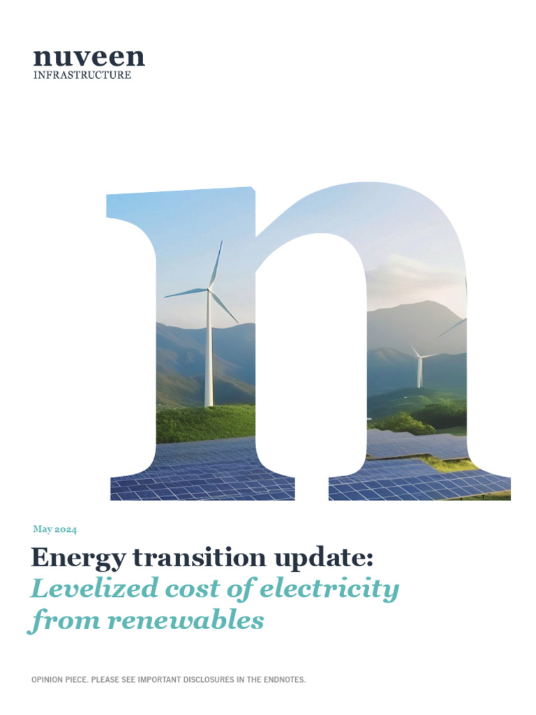 LCOE Trends for Renewables in 2024 | PDF | Wind Power | Photovoltaics