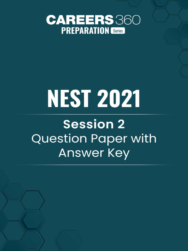 NEST 2021 Answer Key and Questions | PDF | Chess Theory | Chess Openings