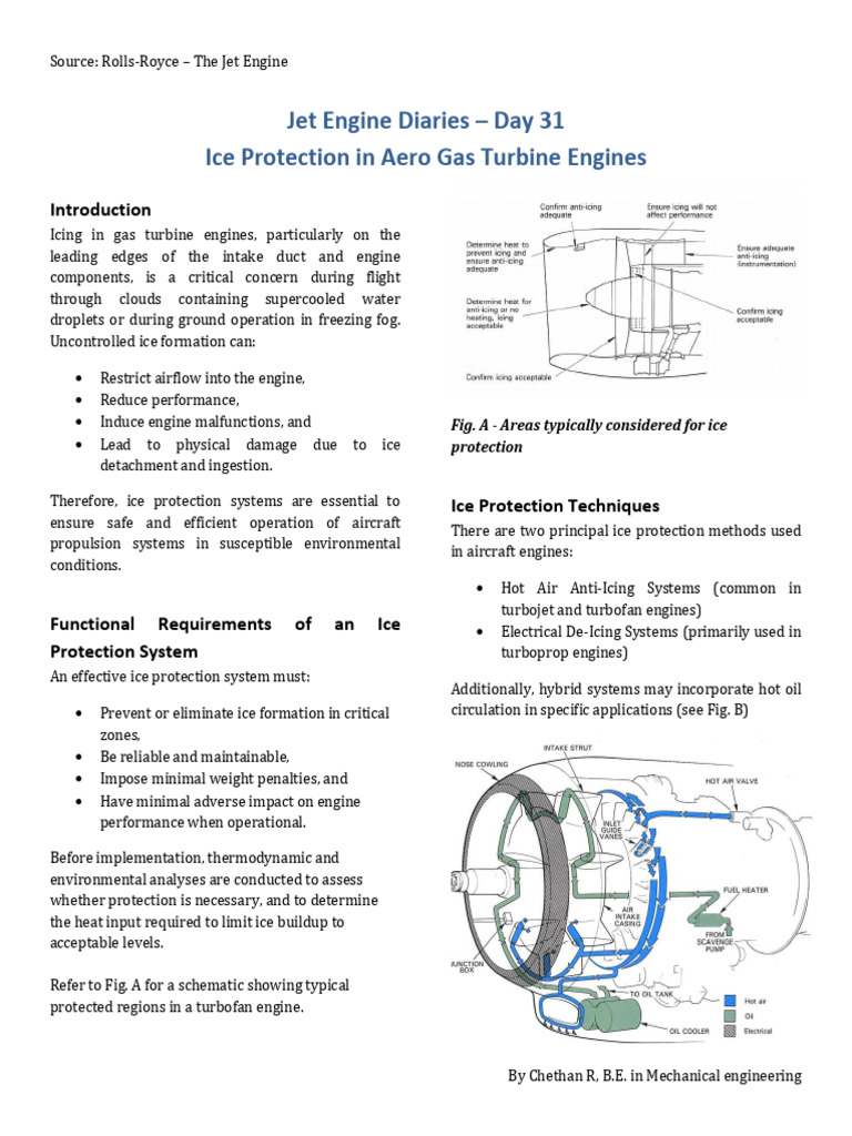 Ice Protection in Jet Engines | PDF | Jet Engine | Engines