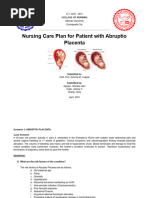 Abruptio Placenta. Final Output | PDF | Placenta | Fetus