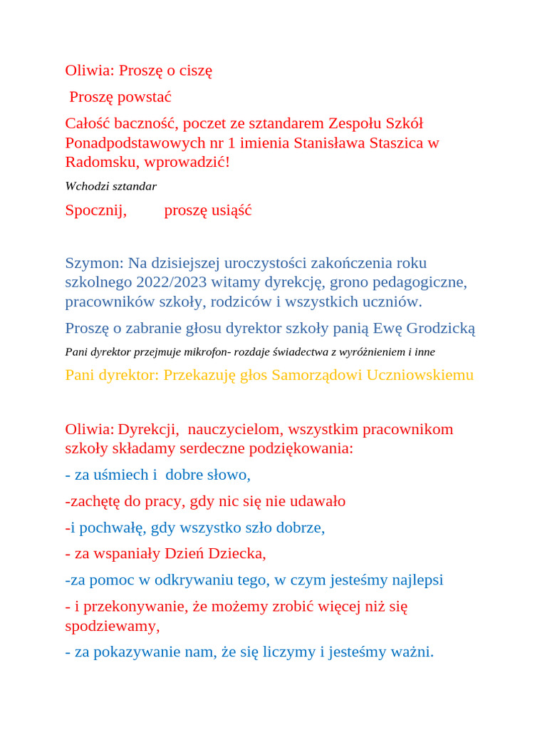 Zakończenie Roku SZK 2023 | PDF