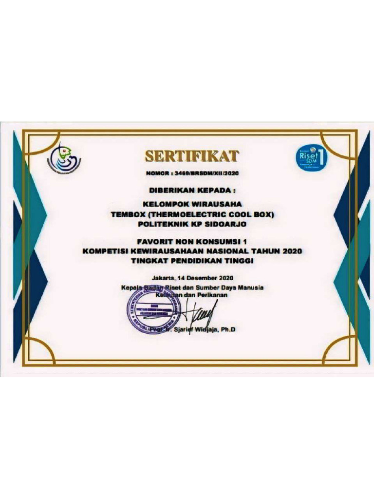 Sertifikat KWU | PDF