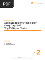 Tagalog Fast Talk Questions List | PDF