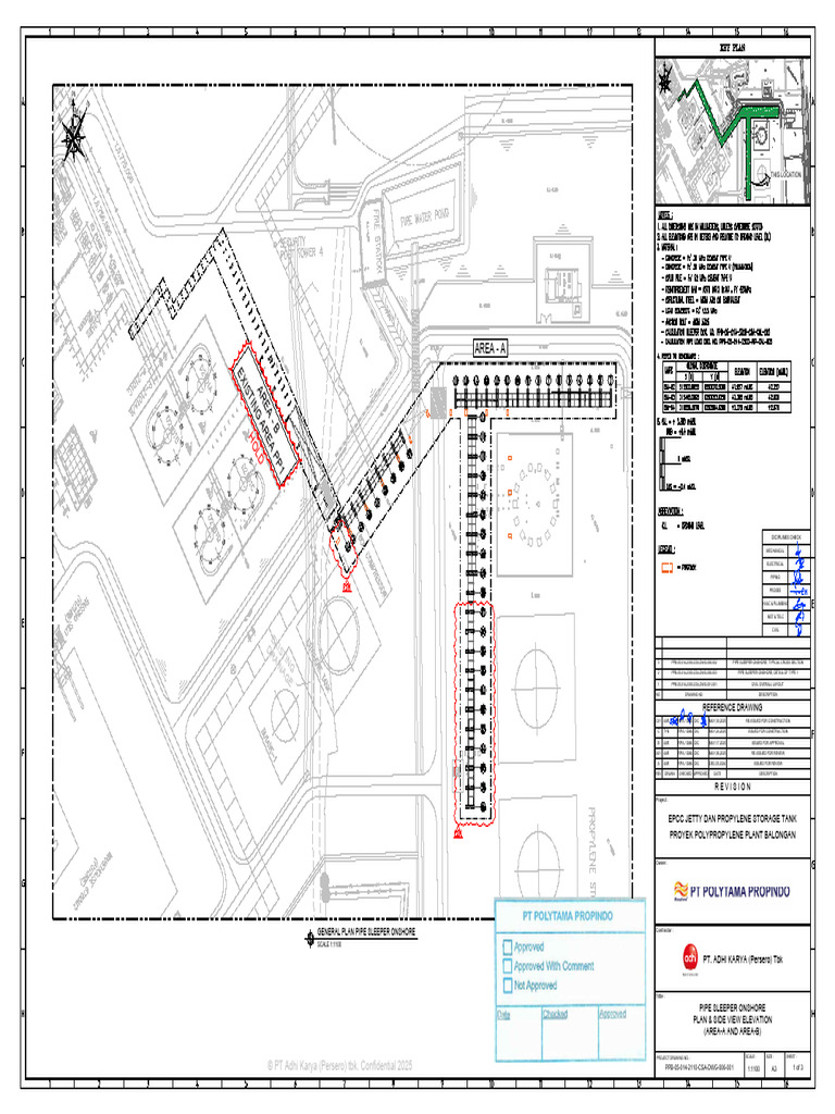 Ppb-05-014-2110-Csa-dwg-006-001 Pipe Sleeper Onshore Plan & Side View Elevation Rev.c01 | PDF ...