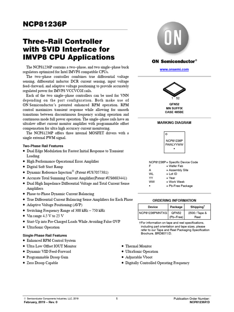 NCP81236P D | PDF | Amplifier | Field Effect Transistor