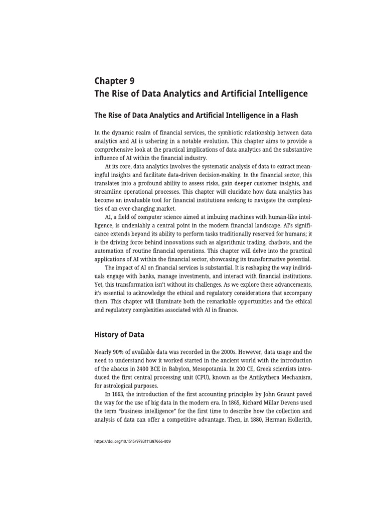 The Rise of Data Analytics and AI | PDF