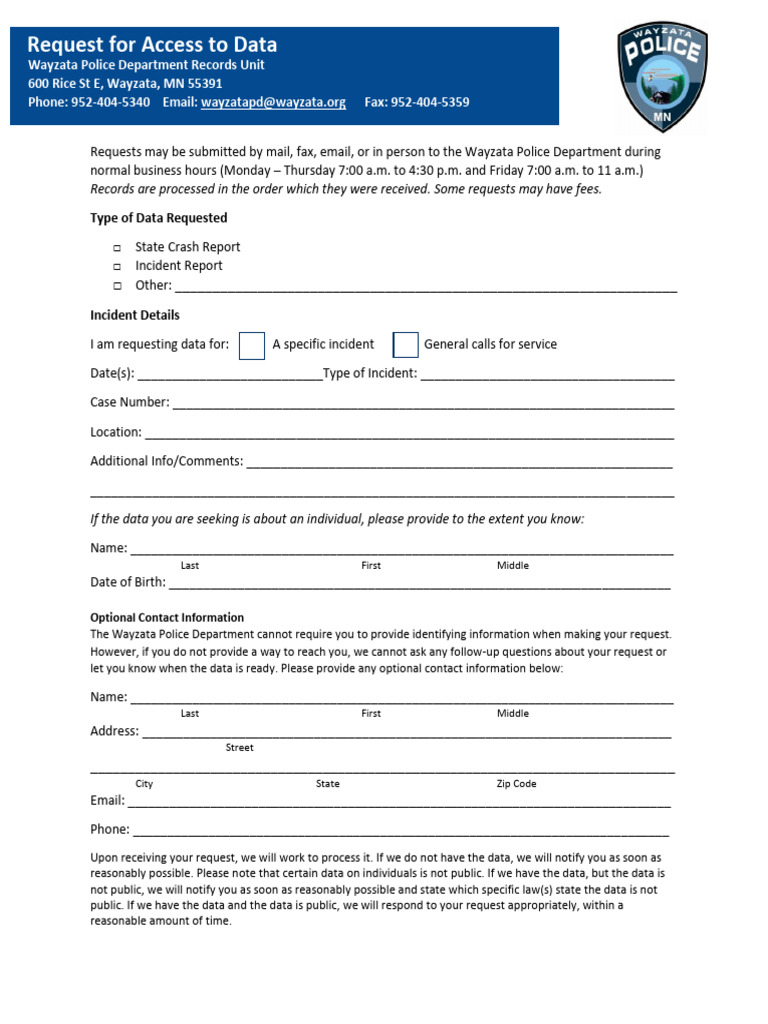 Data Request Form Fillable - Docx - 202211171411240244 | PDF