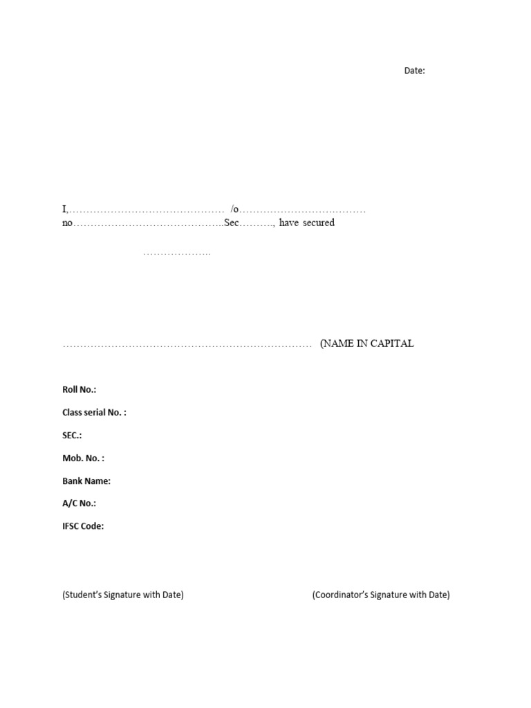 Security Refund Application | PDF