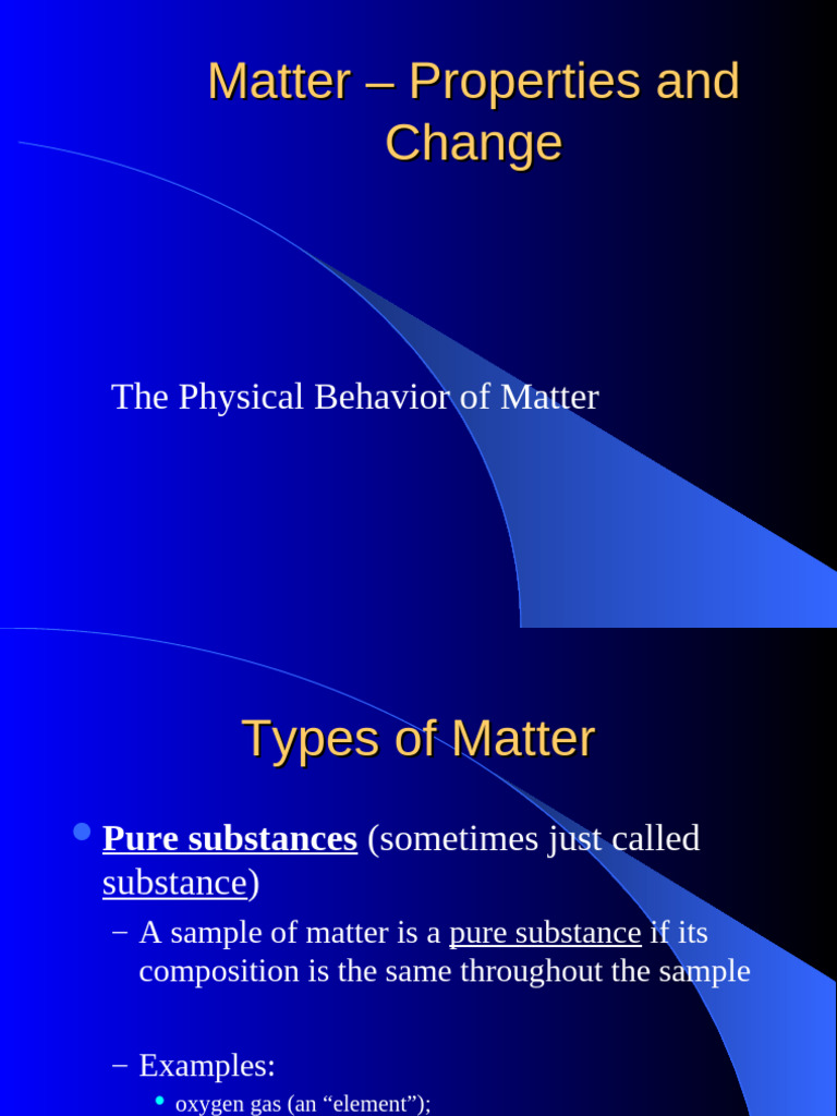 Matter Prop and Chang Unit1 | PDF | Mixture | Chemical Substances