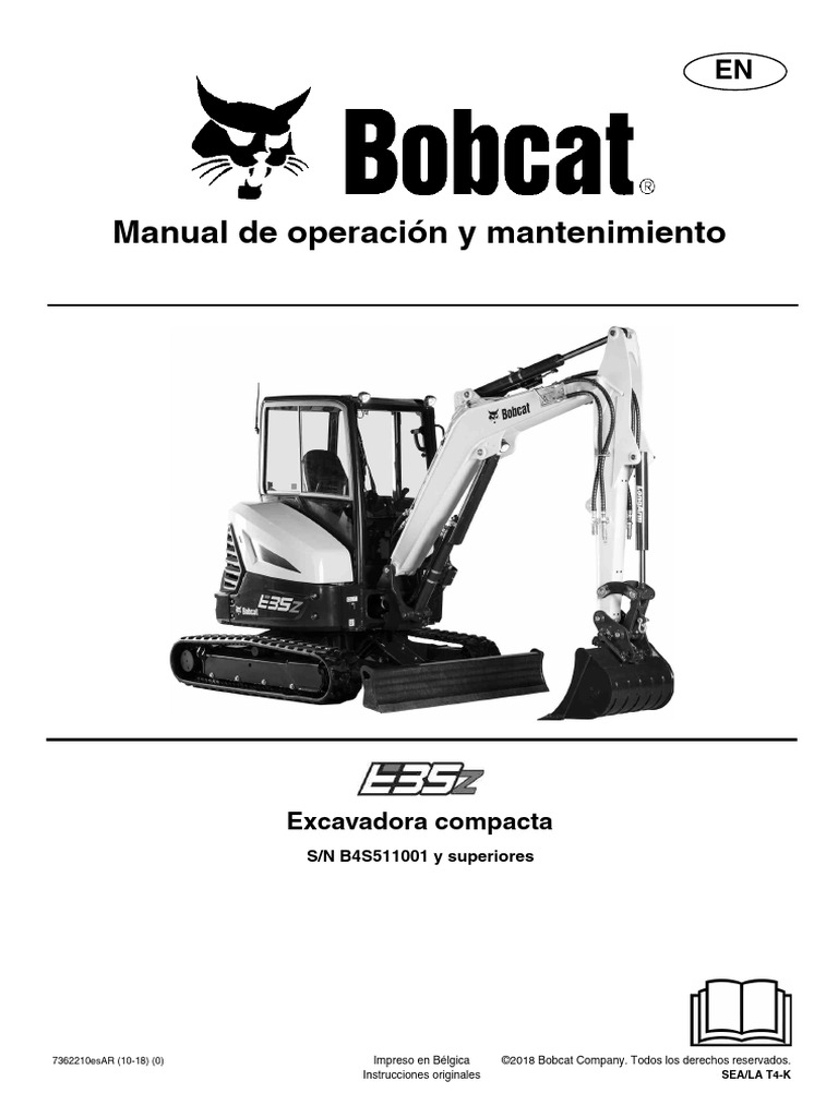 Manual de Operación Excavadora E35z | PDF | Lubricante | Soldadura